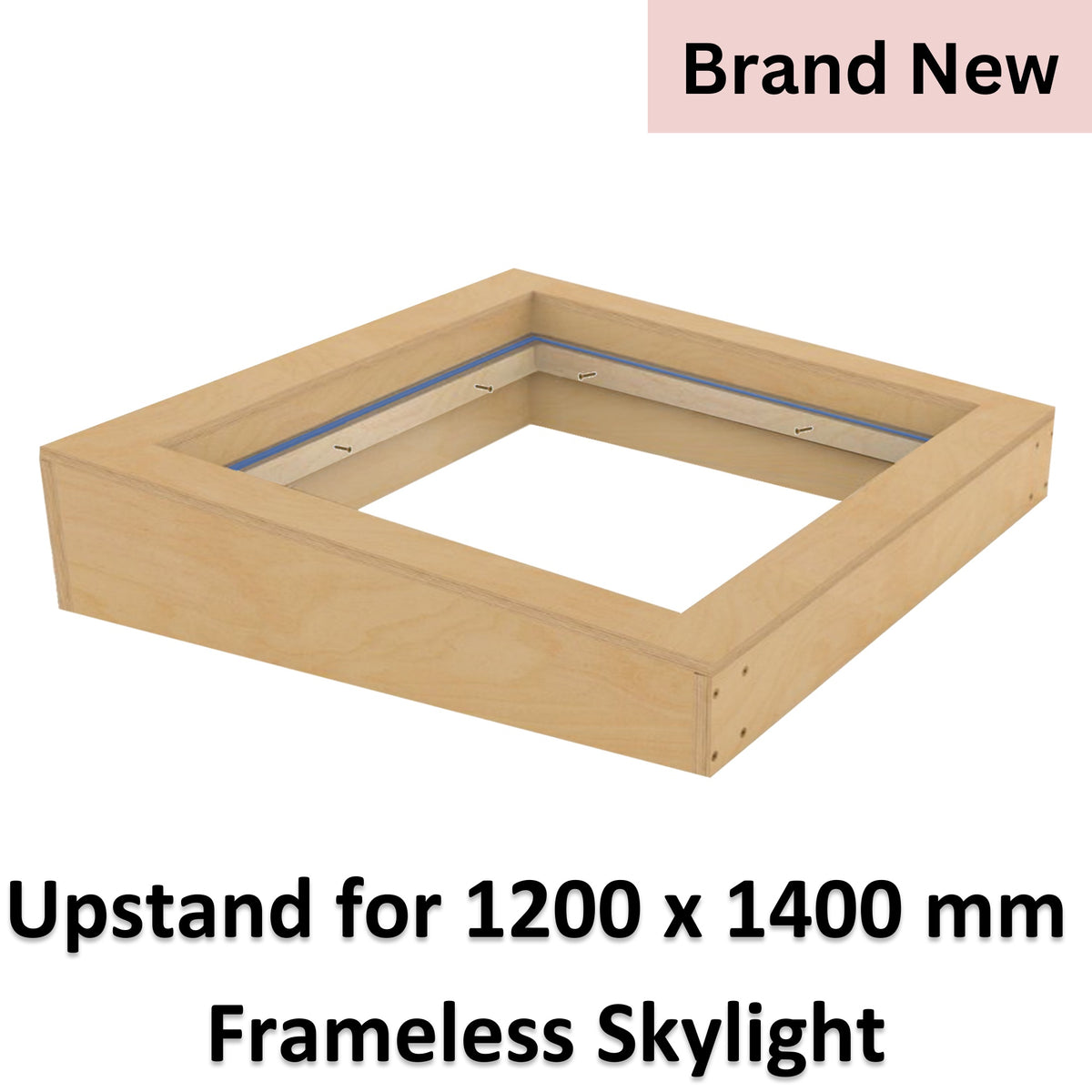 Insulated Upstand 1200 x 1400 mm for Frameless Skylights (Flat Roof ...